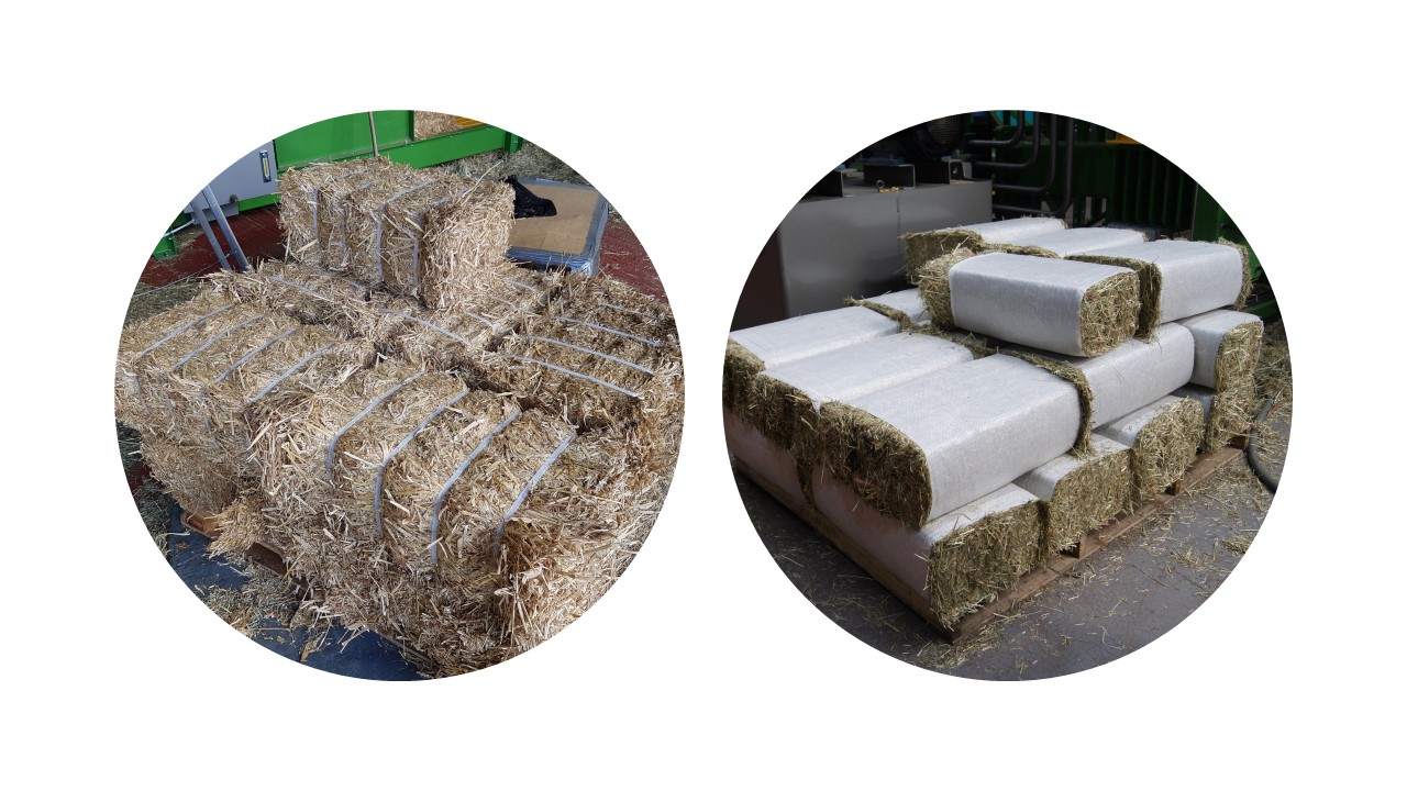 Hay bales from a twin ram! - Ken Mills Engineering Ltd